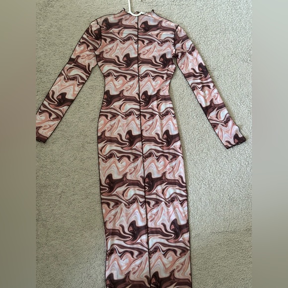 Dresses | Sheer Cute Bodycon Marble Dress | Poshmark